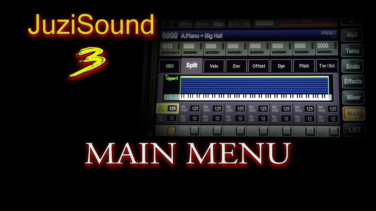 JuziSound 3 MAIN MENU - YouTube