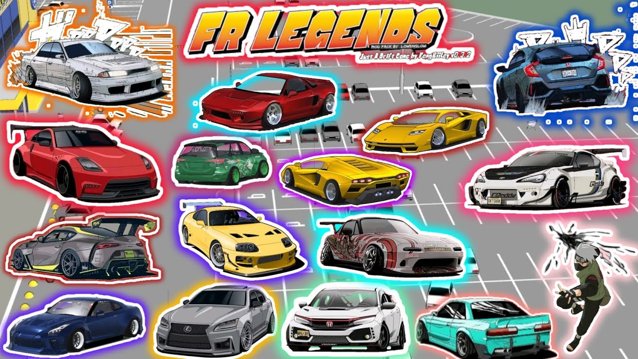 FR LEGENDS MOD PACK V.0.3.2 | NSX | COUNTACH | R35 | RX7 | HILUX | RIMS ...