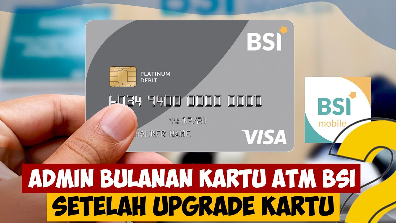 Admin Bulanan Setelah Upgrade Kartu ATM BSI Wadiah GOLD ke Platinum ...