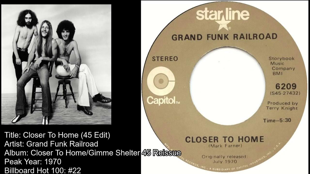 Grand Funk Railroad -Closer To Home (45 Edit) - YouTube