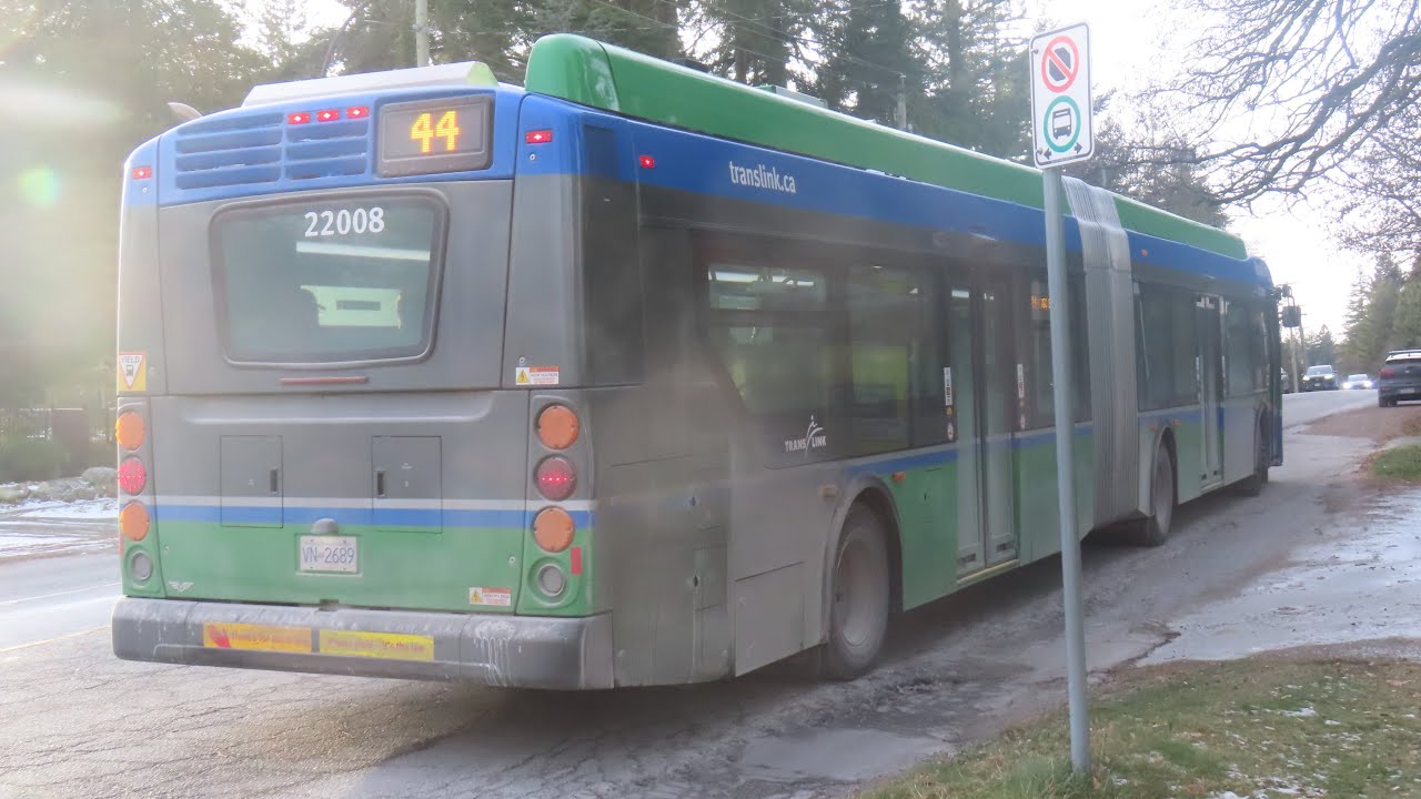 Translink 2023 New Flyer XDE60 B22008 on 44 UBC - YouTube