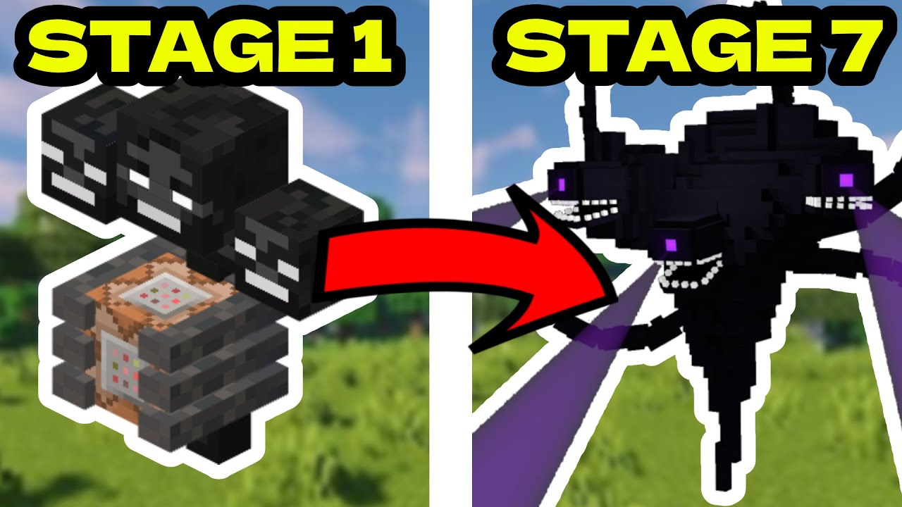 Minecraft Wither Storm FULL EVOLUTION - YouTube