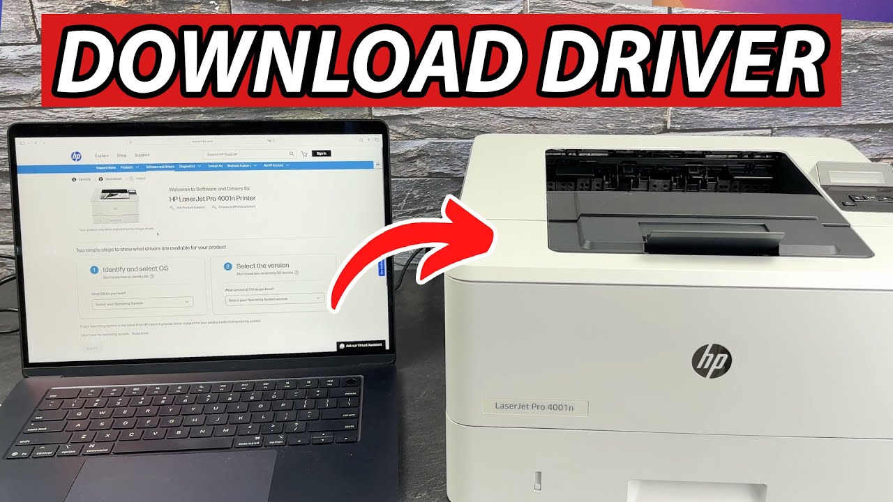 How to Install the Driver for the HP LaserJet Pro 4001n Printer - YouTube