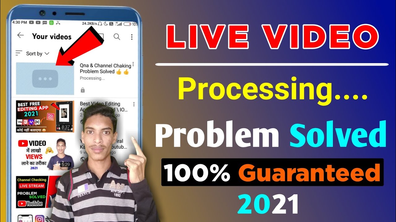 YouTube Live Streaming Video Processing Problem Solved | Youtube Live ...
