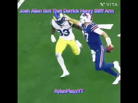 Josh Allen Stiff Arm - YouTube