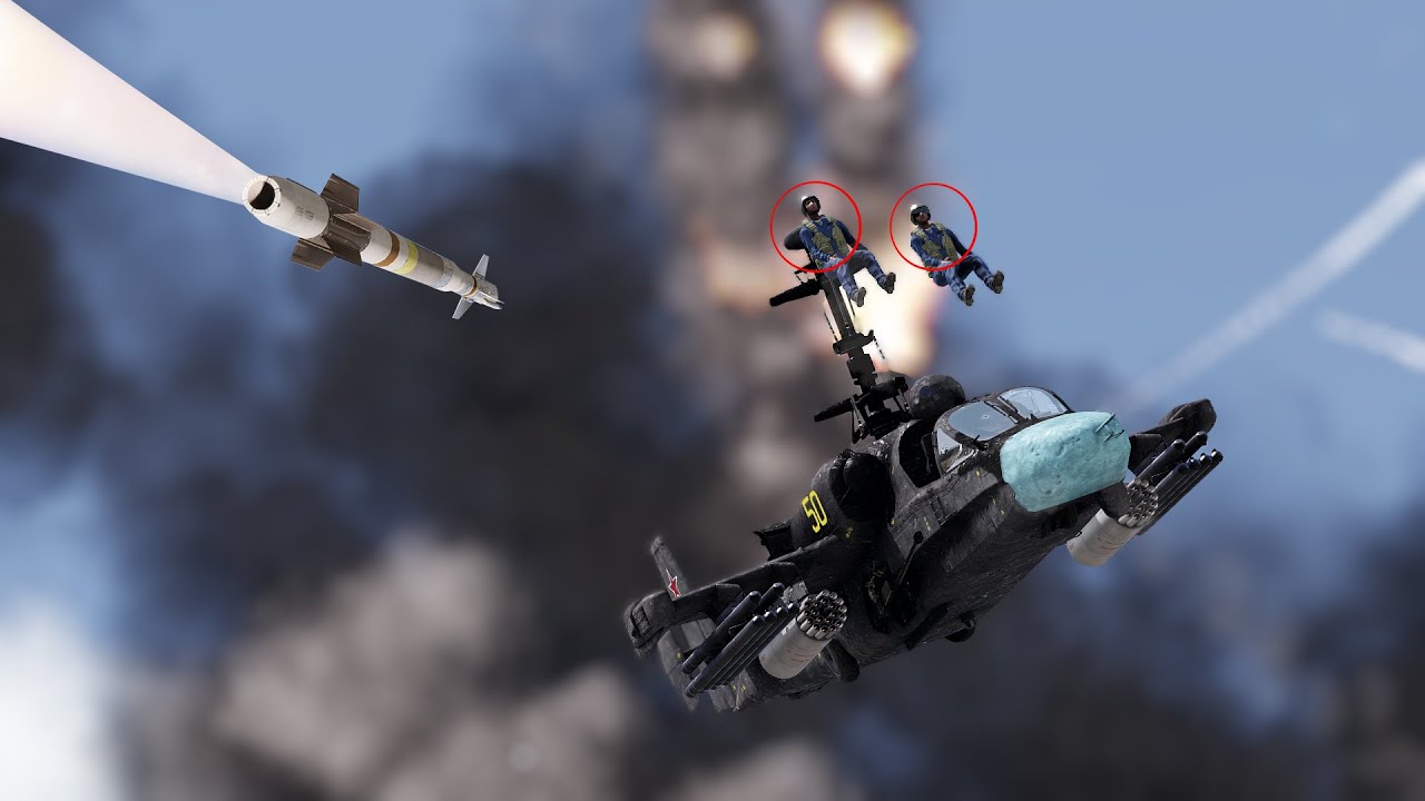 PILOTS SURVIVED! Russia’s Most Advanced Attack Helicopter destroyed by fire | Ka-52 | ARMA 3 ...