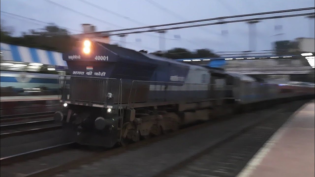 BGKT's Celebrity WDP4 in LHF mode leads 16506 Bangalore Gandhidham ...