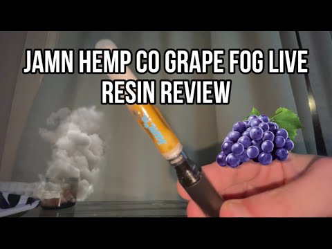 Jamn Hemp Co Live Resin Cartridge Review Grape Fog - YouTube