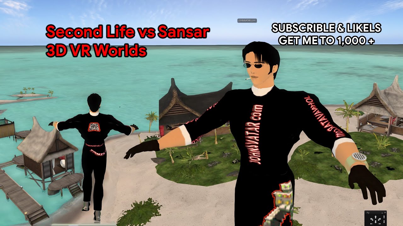 SECOND LIFE vs SANSAR - SL VISIT 1 * Subscrible & Likels - YouTube