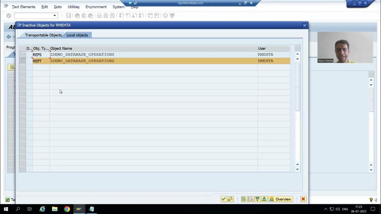 117 Abap Programming Database Operations Delete Part4 Youtube