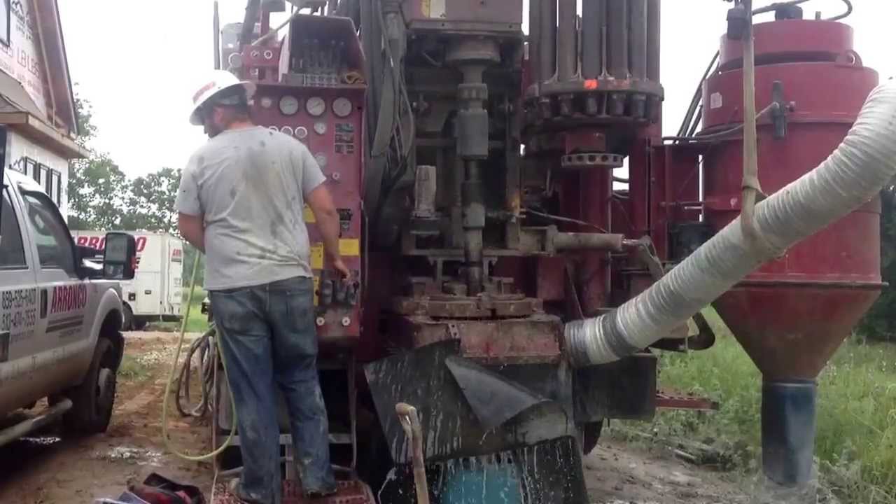 Drillbillys schramm rotadrill 450 geothermal well drilling for ARRONCO ...