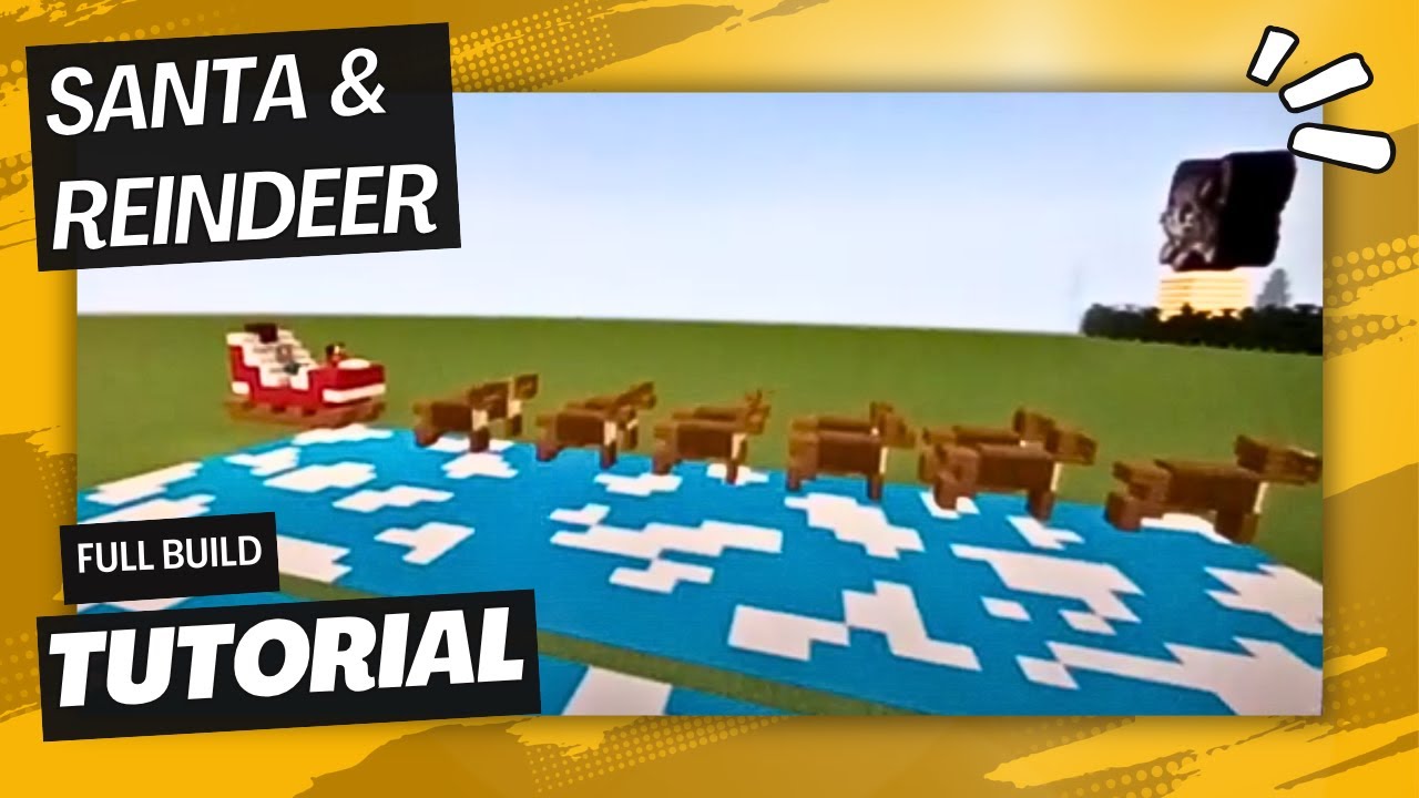 Minecraft Santa and Reindeer Tutorial - Full Build! - YouTube