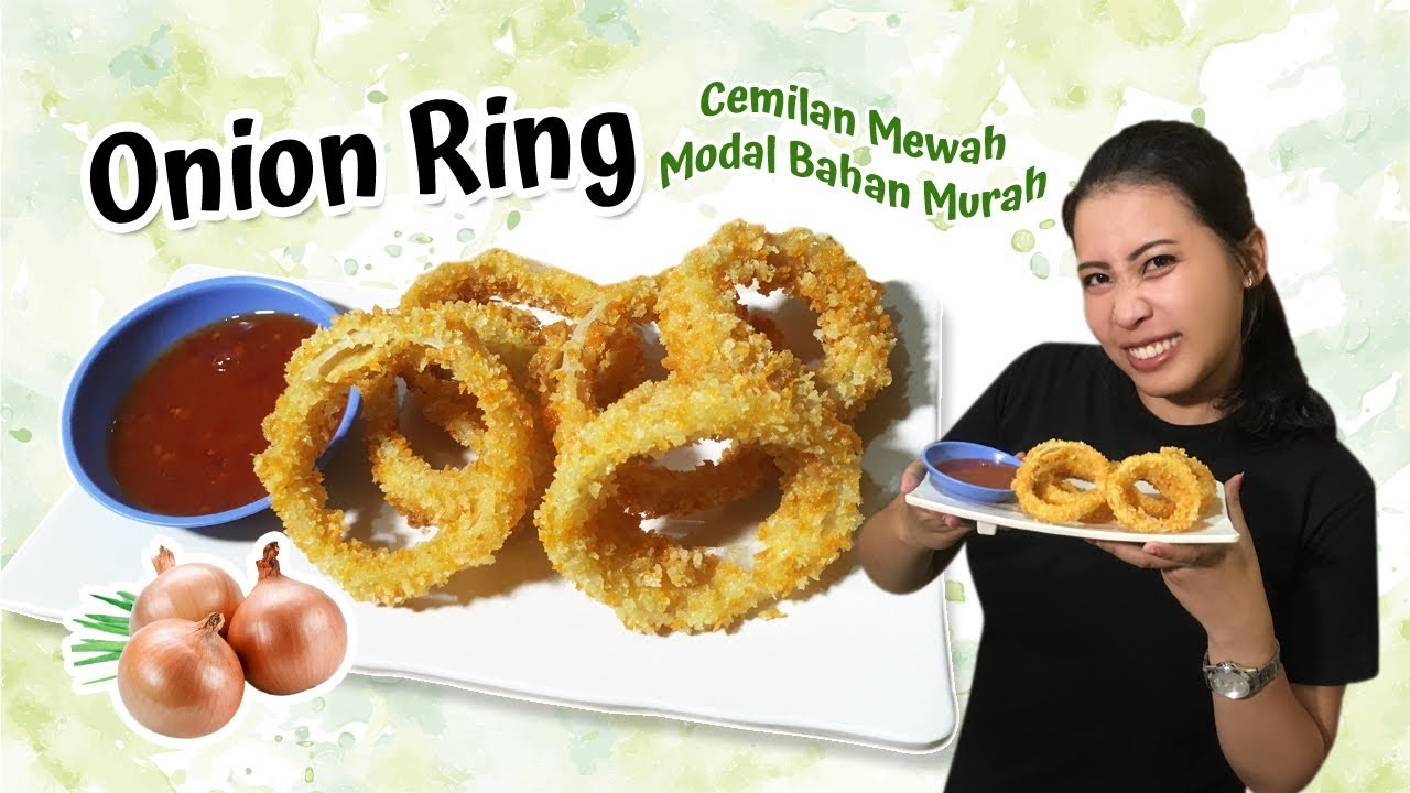 HOMEMADE ONION RING | Resep onion ring renyah & enak - YouTube