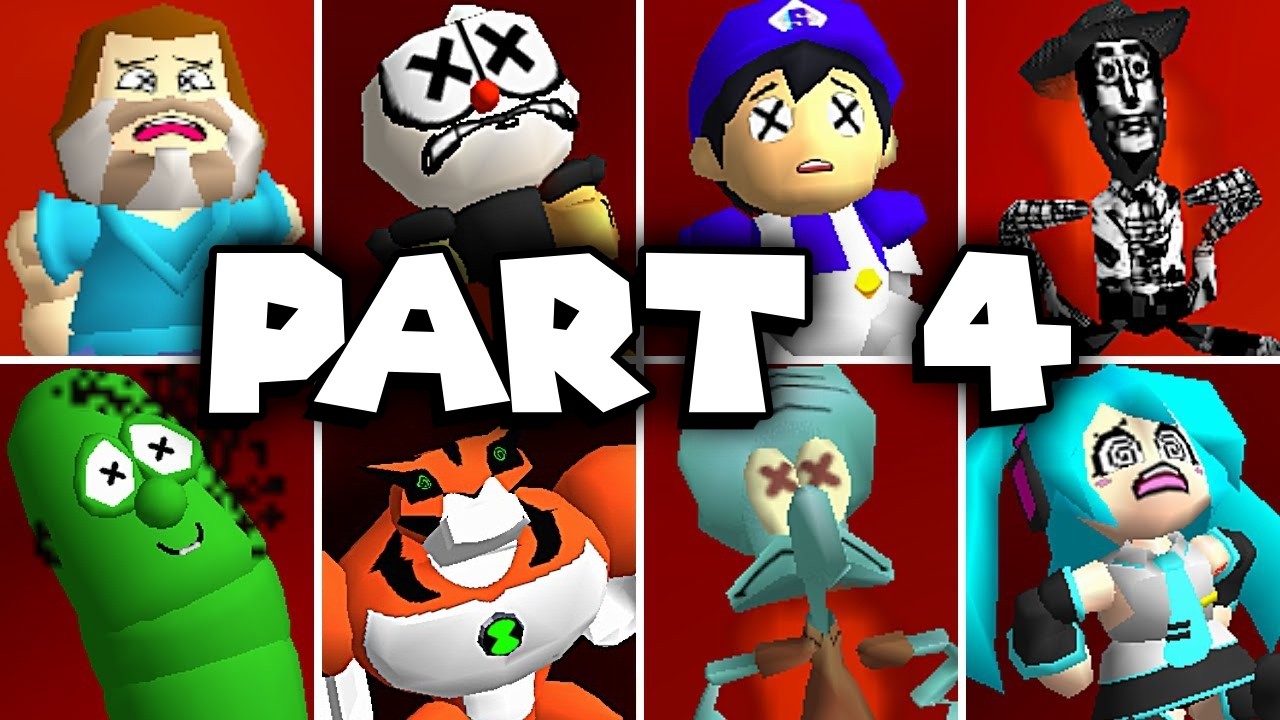 Lots More Famous Characters Burning in Lava - Super Mario 64 PC Port ...