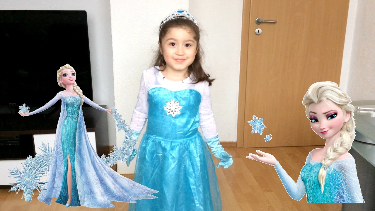 Zeynep Sena elsa kostümünde sarki söylüyor. - YouTube