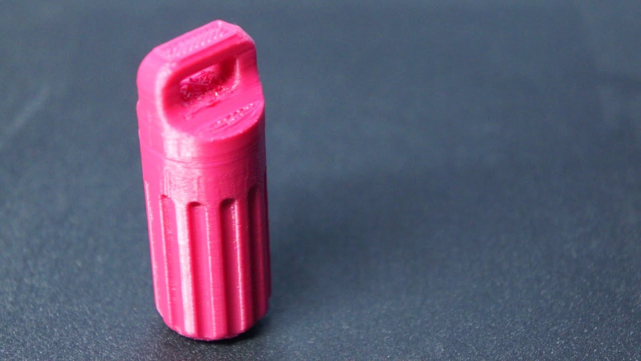 Keychain Pill Container - 3D Printing - YouTube