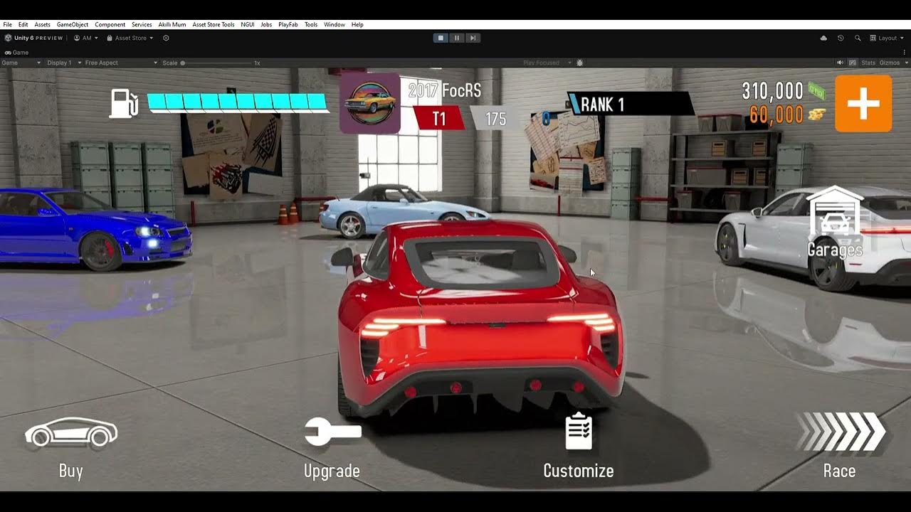 Drag Race Template - Garage Showcase - Unity3d - URP - Full Project - YouTube