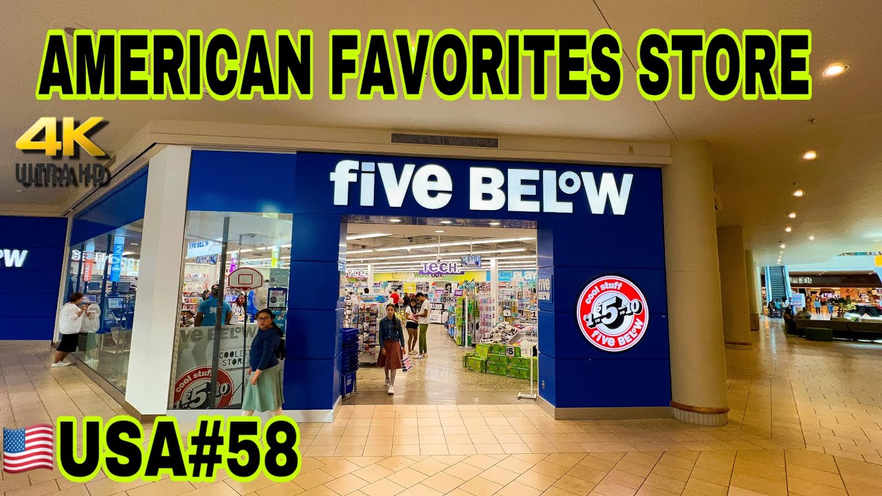 FIVE BELOW STORE 4K | AMERICAN 🇺🇸 FAVORITES STORE - YouTube
