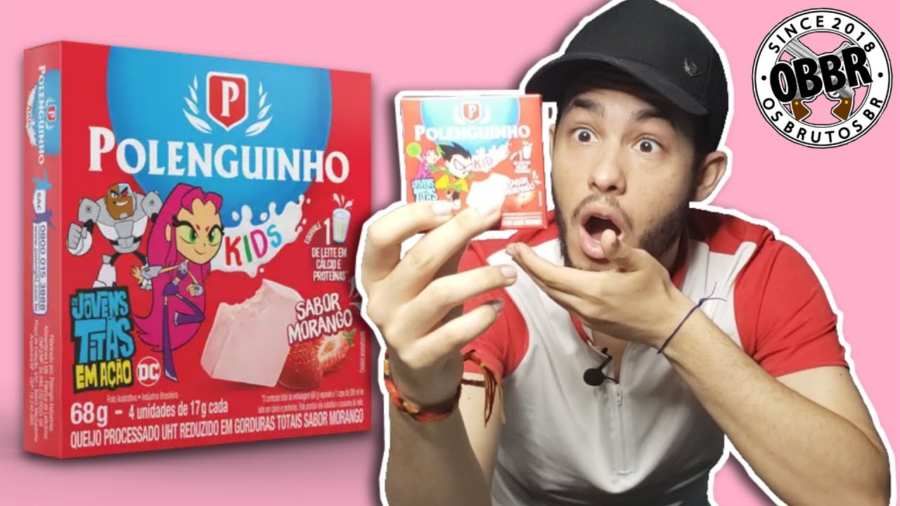 Polenguinho kids sabor morango - YouTube