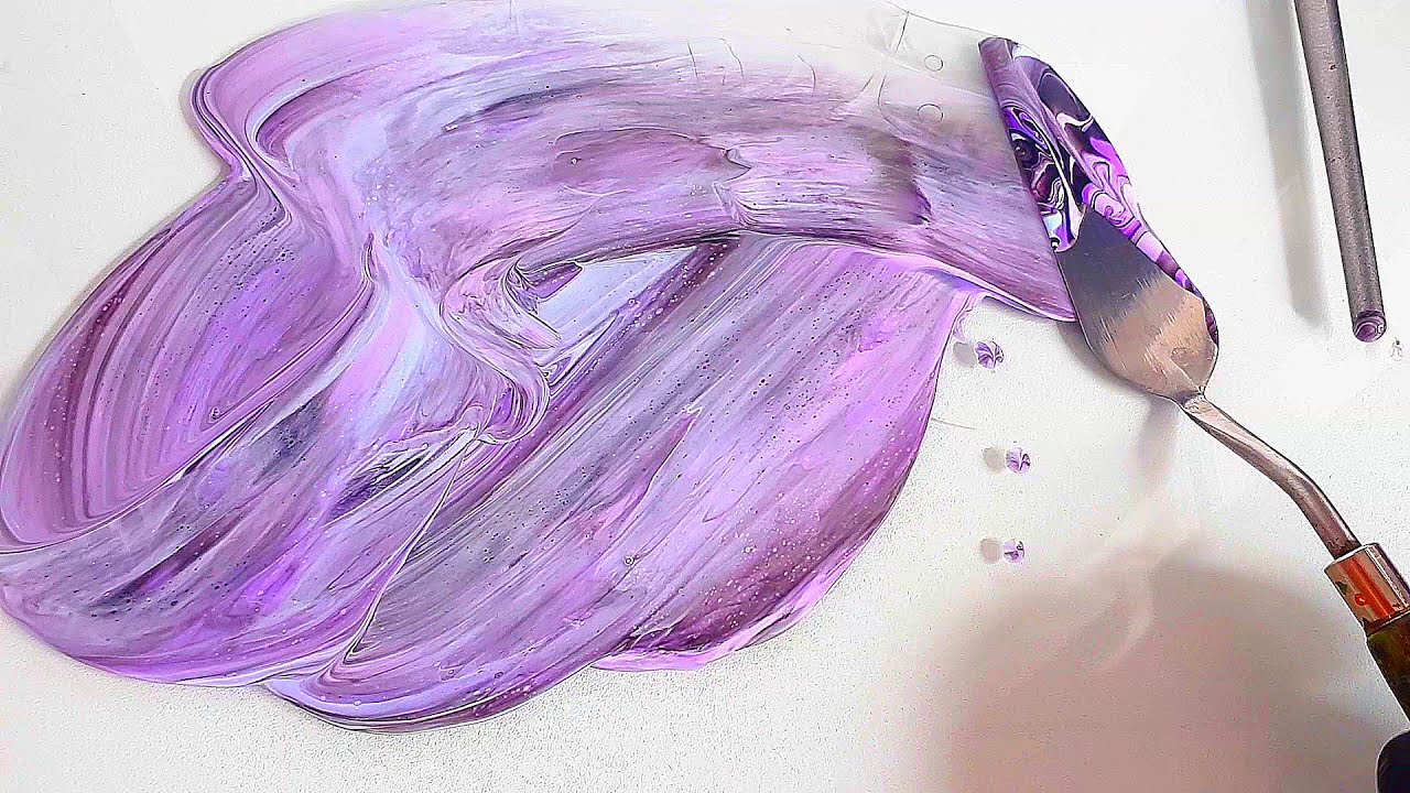Abstract Painting - Violet stripe - YouTube
