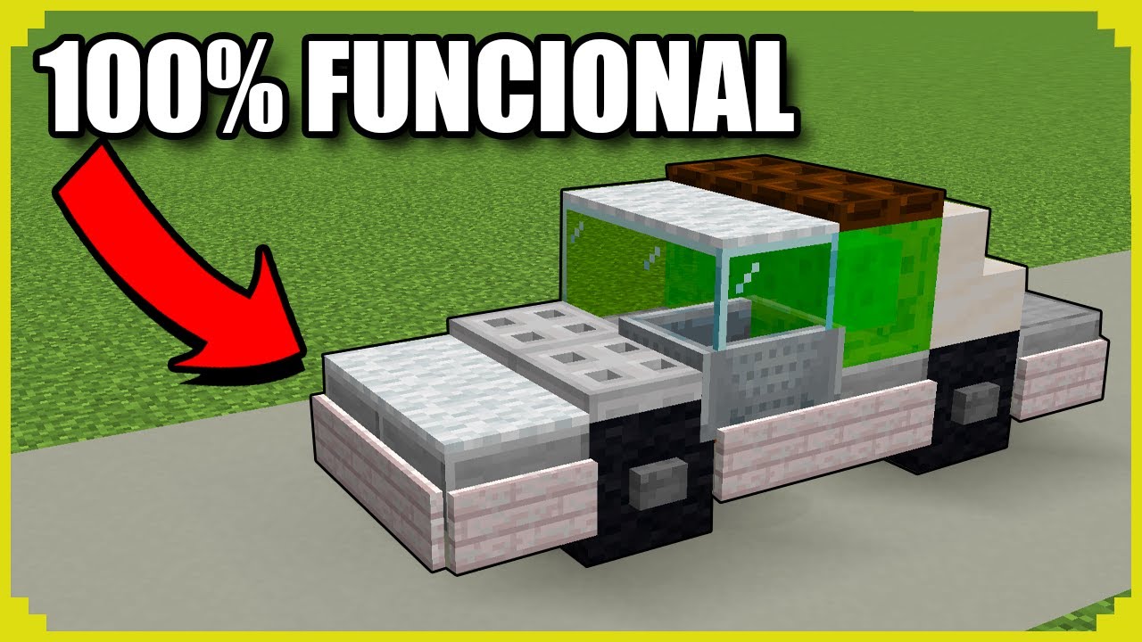 🦊Como fazer um CARRO FUNCIONAL no Minecraft - YouTube