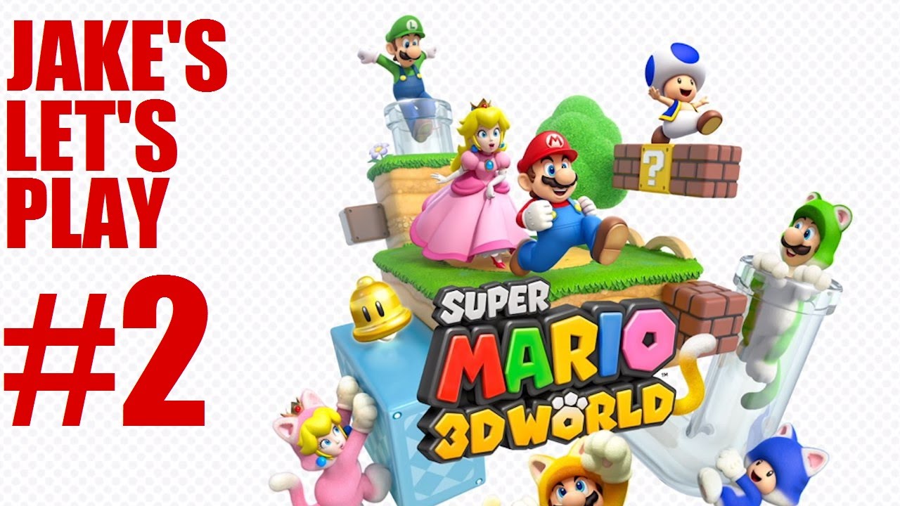 Super Mario 3D World Part 2: Pleasant Plessie - Jake's Let's Play - YouTube