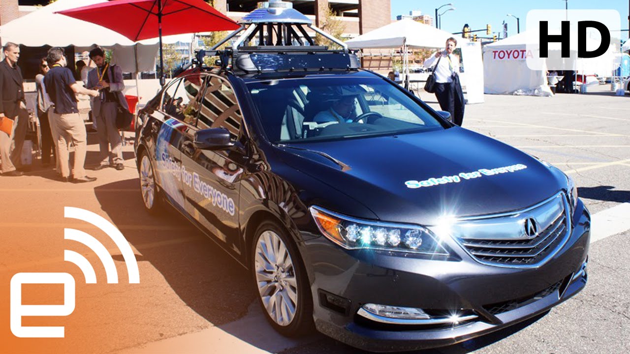 Honda's self-driving car demo | Engadget - YouTube