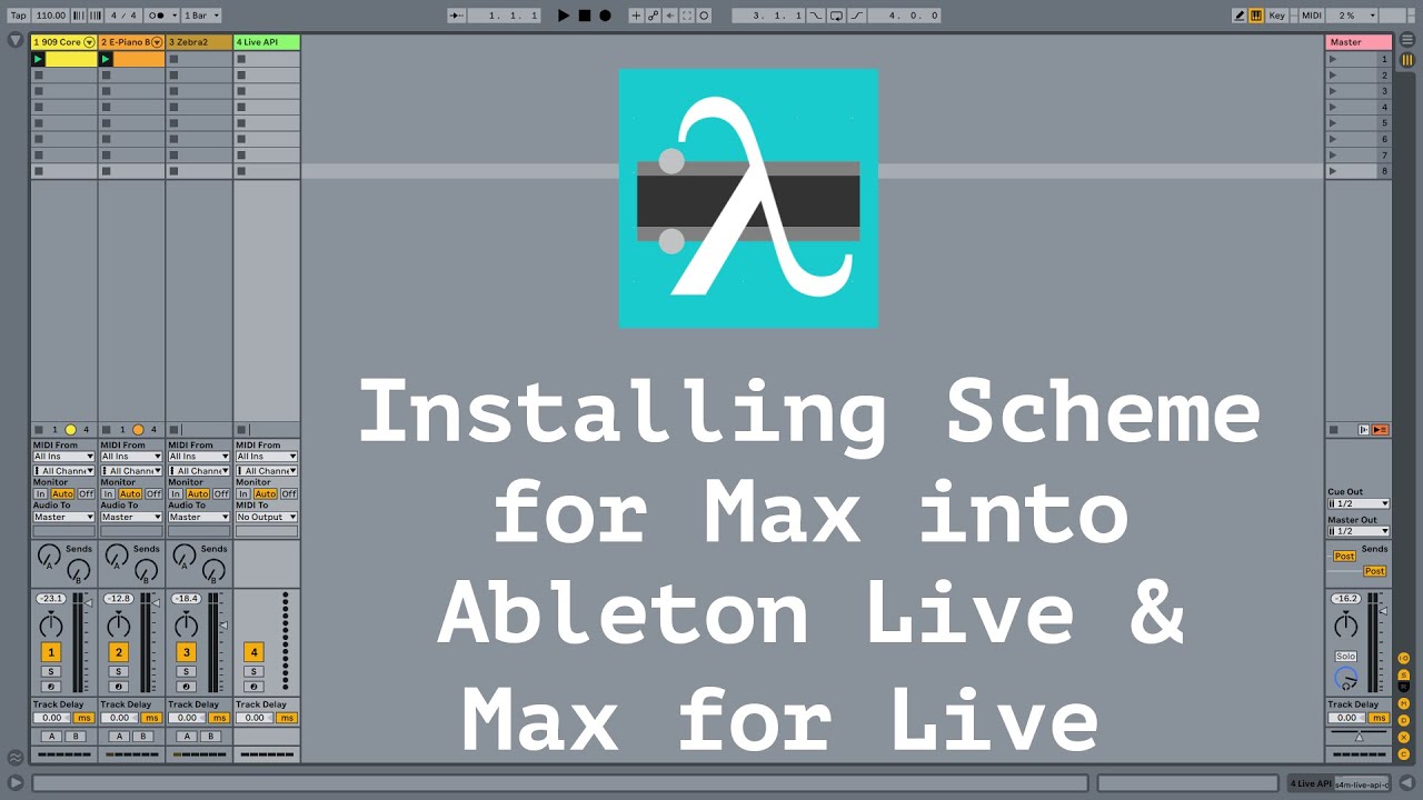 Installing Scheme for Max on Ableton Live and Max for Live - YouTube