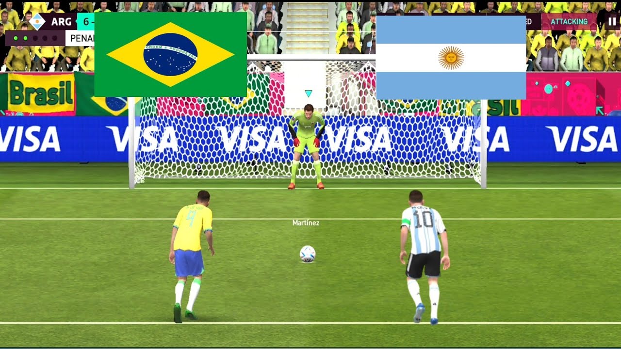 🇧🇷 Brazil Vs Argentina 🇦🇷 Final Match Penalty Shotout Fifa World Cup ...