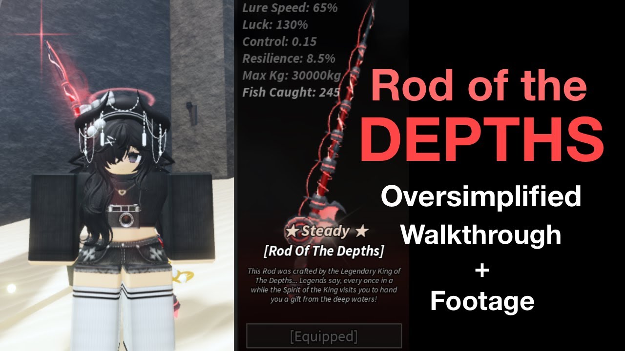 Rod of the Depth simple guide - Fisch Roblox - YouTube