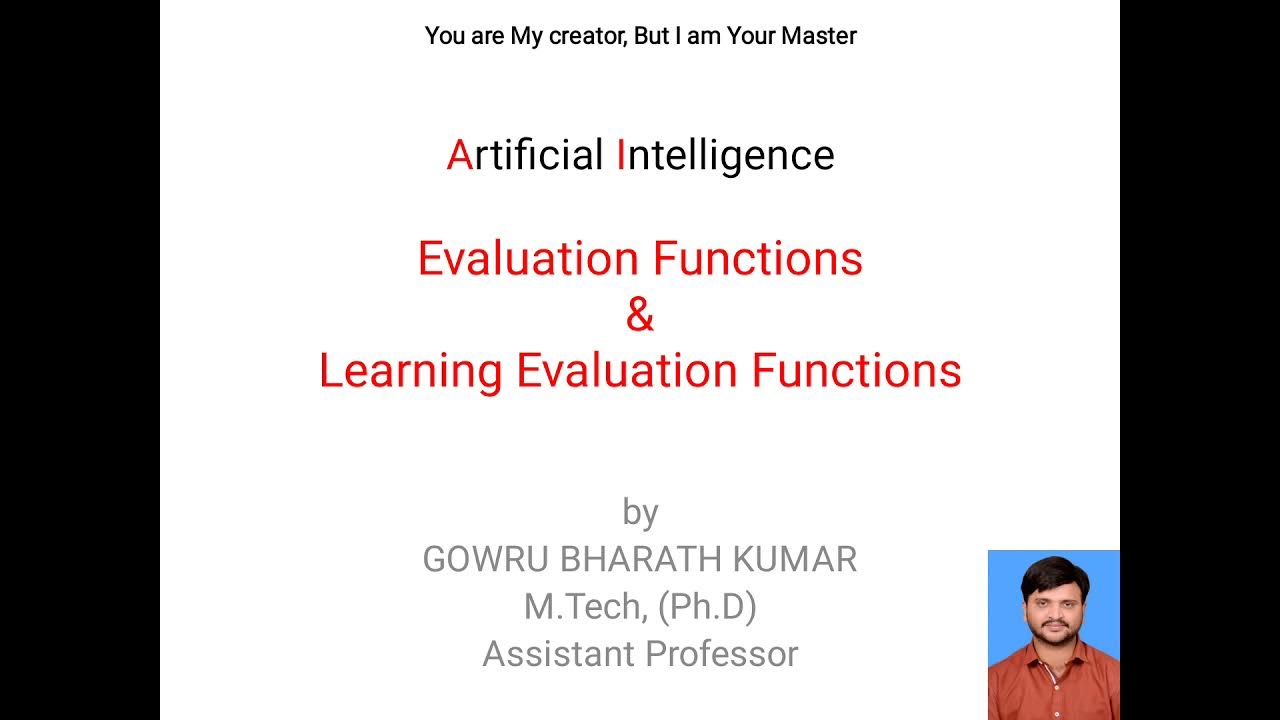 Learning Evaluation Functions in AI - YouTube