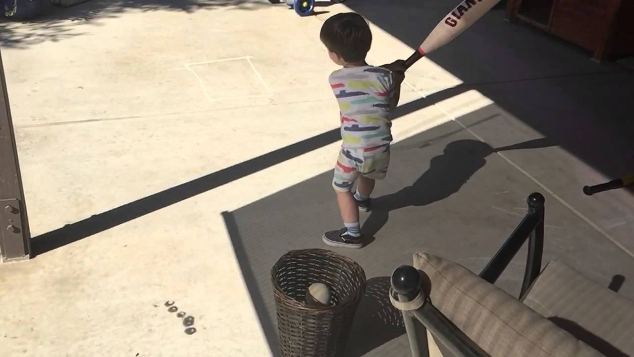 Zeke self pitching 2 years old. - YouTube
