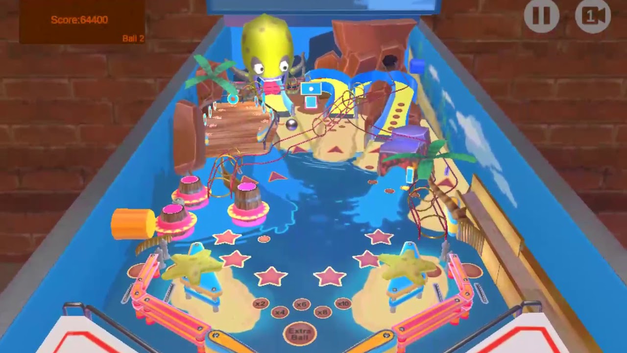ONLINE 3D PINBALL SIMULATOR OCTOPUS ISLANDD FLIPPER FROM GAMES CO UK ...