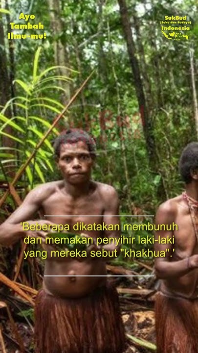 Suku Korowai salah satu Suku kanibalisme di Indonesia #shorts - YouTube