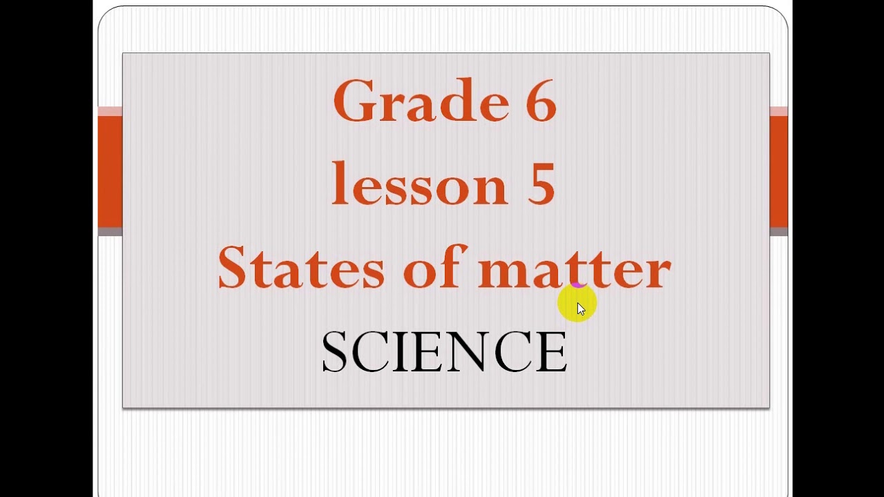 G6 science 18/5/2020 - YouTube