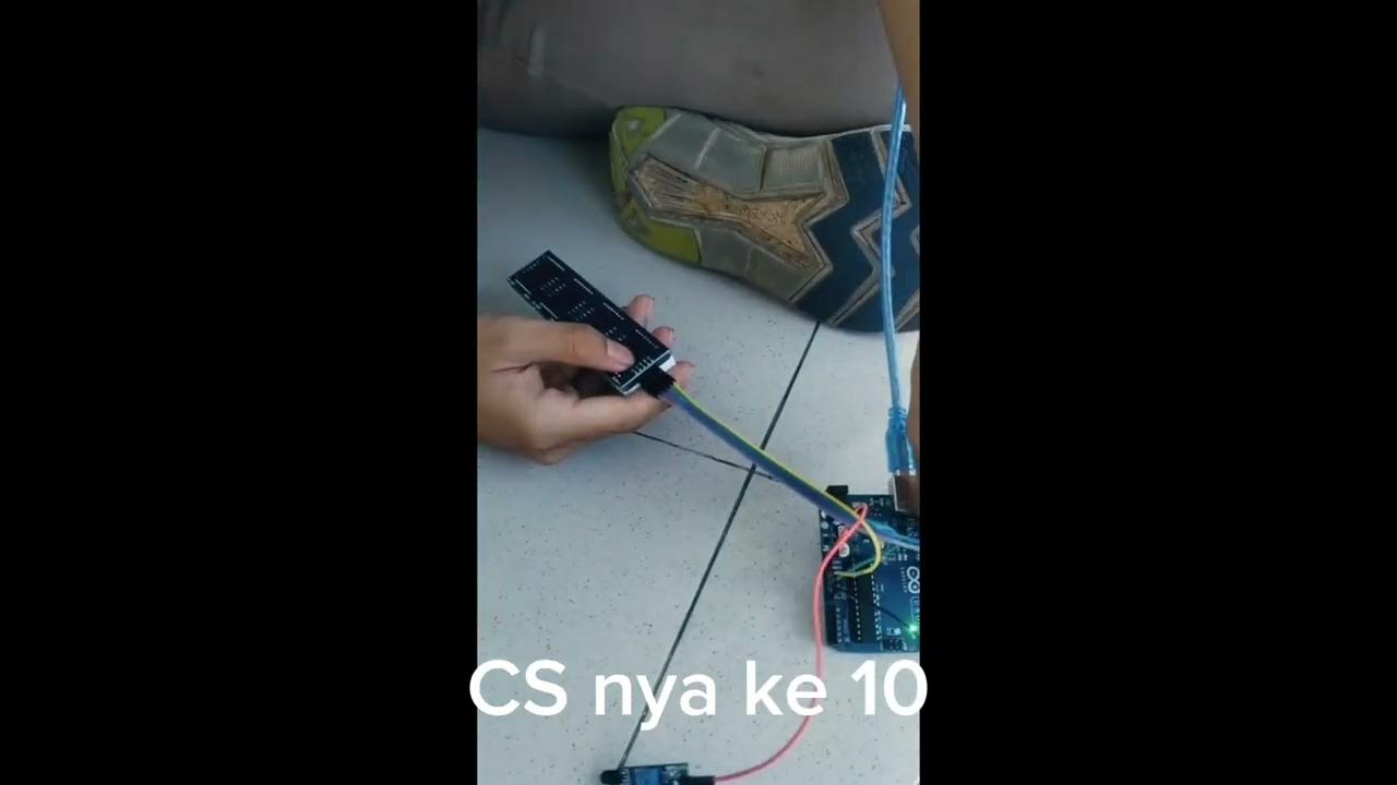 Tugas Akhir Mikrokontroler Sensor IR Proximity Menggunakan LED Dot Matrix 32x8 (MAX7219) - YouTube