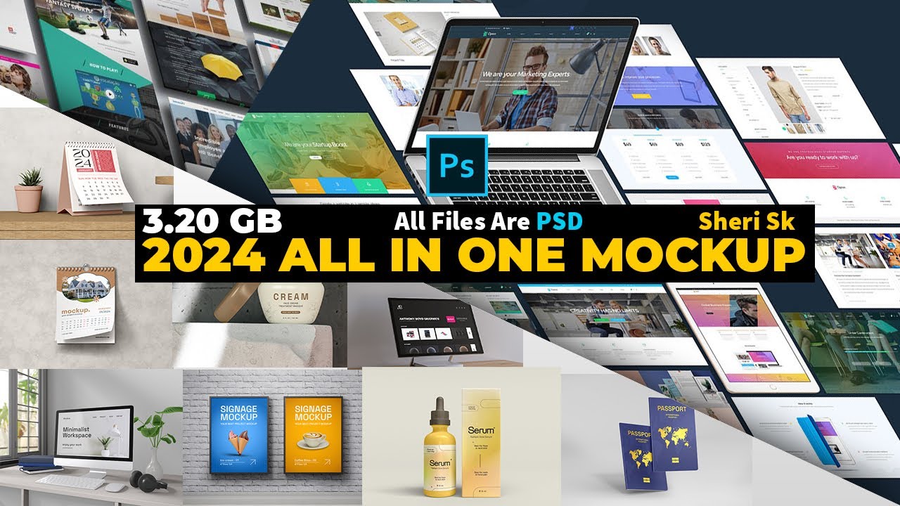 2024 New Mockup Bundle Download In PSD Files |Sheri Sk| PSD Mockup ...