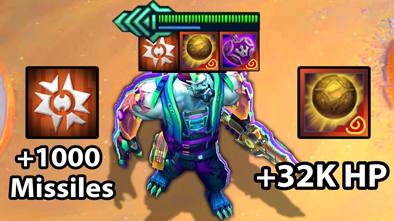 " 32K HP = 1000 Missiles " - 4-Star Boombot Dr. Mundo !? - YouTube