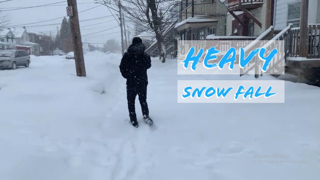 HEAVY SNOW FALL EXPERIENCE IN CANADA MALAYALAM - YouTube