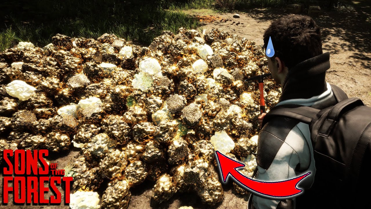 Where to find many SOLAFITE ORES easily | Sons Of The Forest PATCH 12 ...