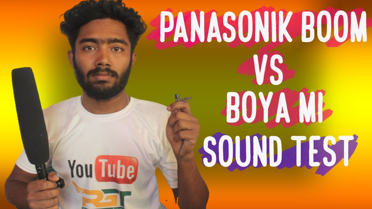 Panasonic boom microphone em 2800a sound test | Boom vs boya | RG ...