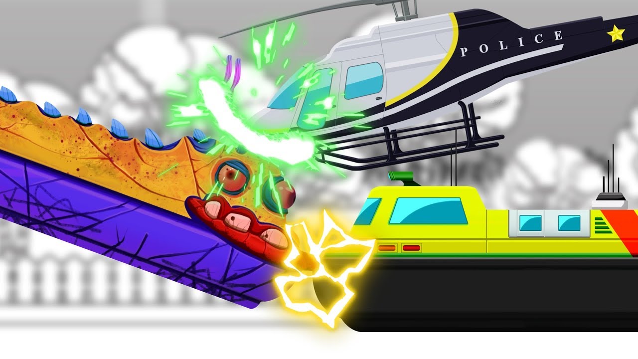 Evil VS Good Vehicles | Hovercraft | Police Helicopter - YouTube