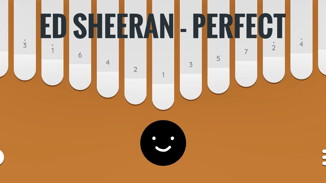How to play ( Ed Sheeran - perfect song) kalimba cover / keylimba app ...