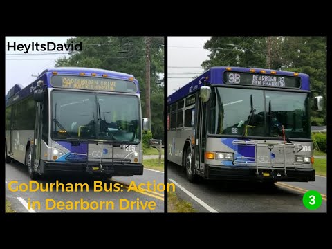GoDurham Bus | Action In Dearborn Dr (9A, 9B) - YouTube