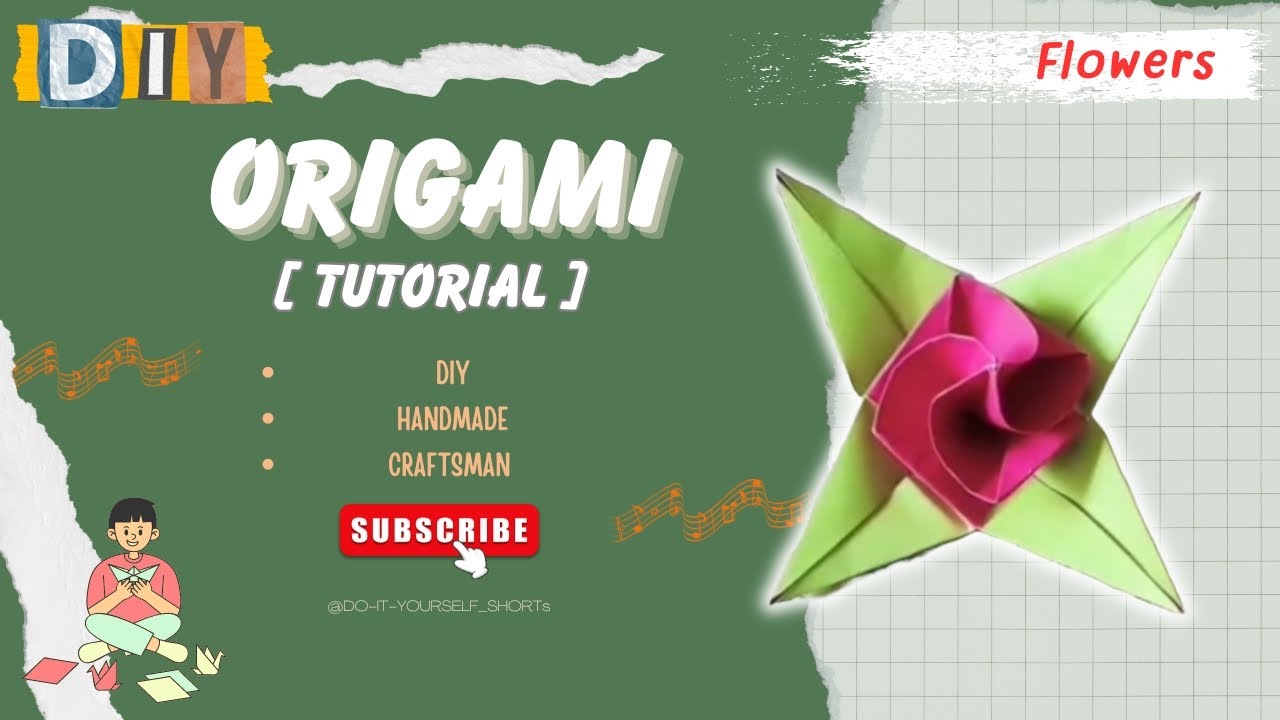 🌸 Flowers Origami | Paper Craft | Tutorial 🌟 - YouTube