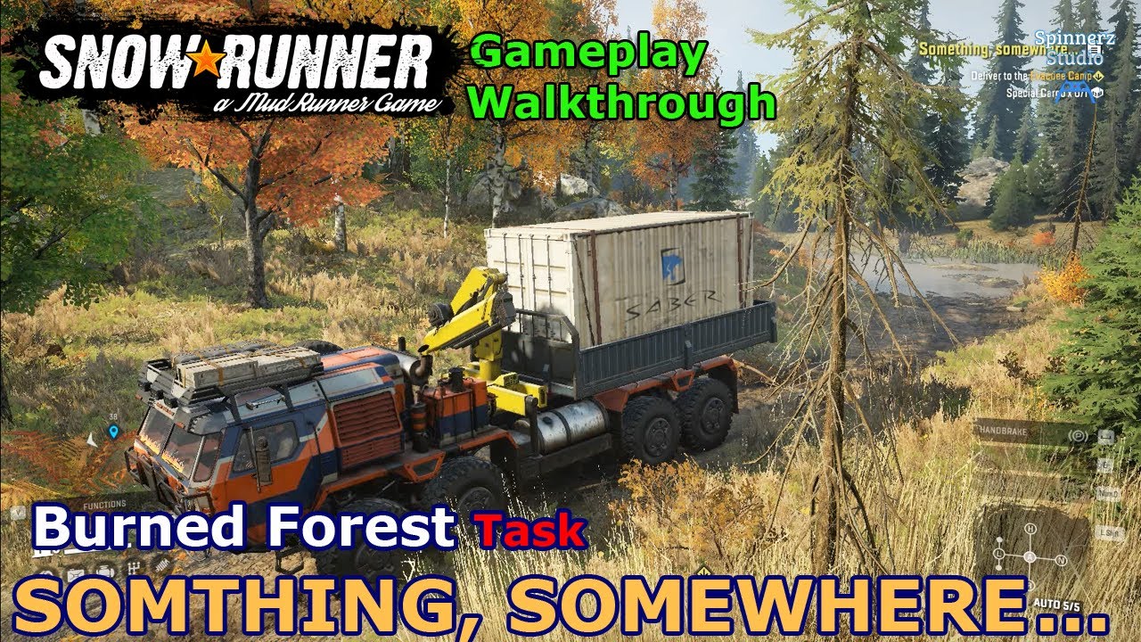 SnowRunner - Something, somewhere | Burned Forest Task - Ontario ...