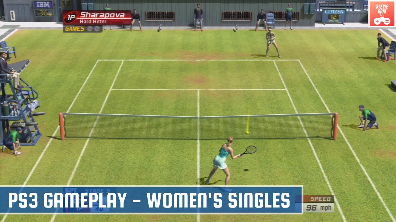 Virtua Tennis 3 (2007) PS3 Gameplay / Women's Singles Tournament - YouTube