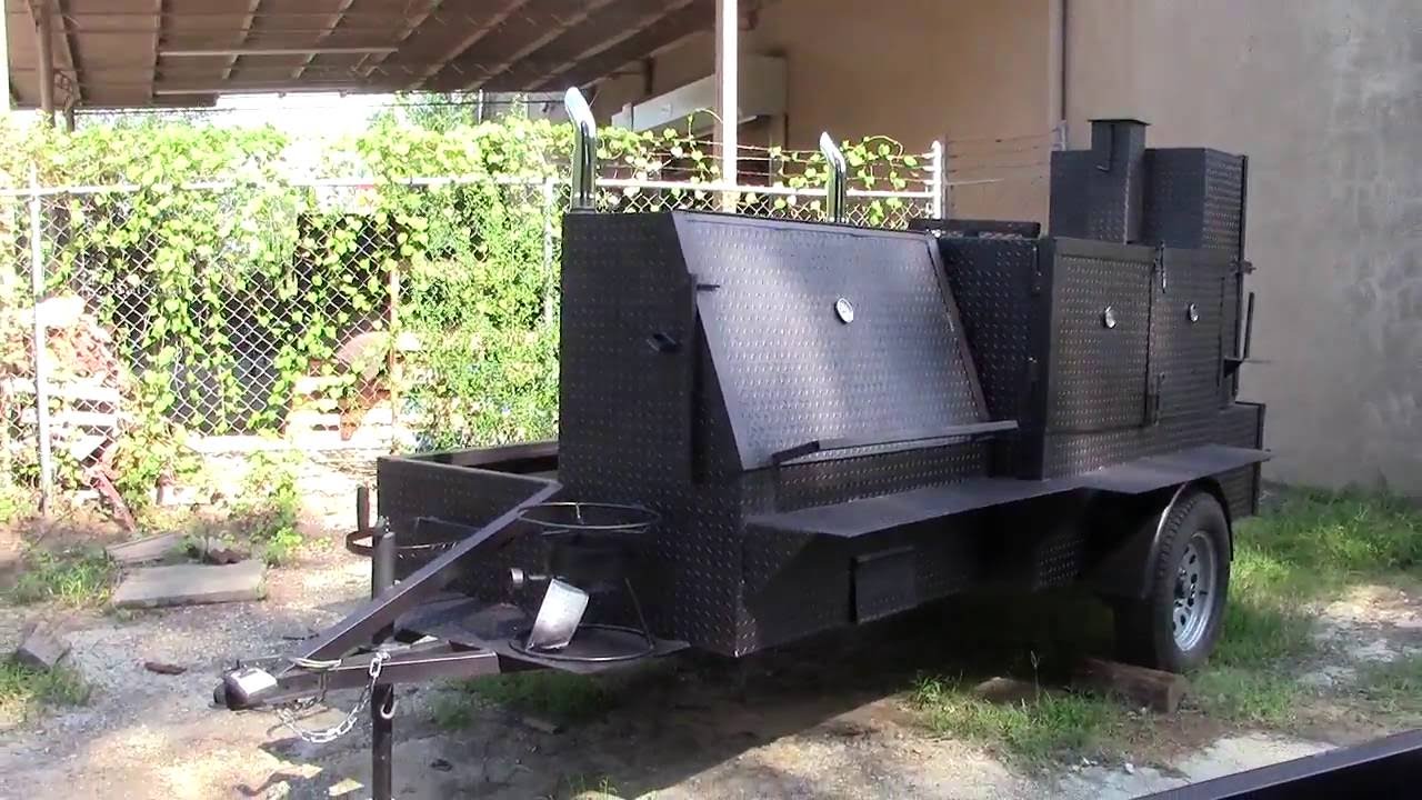 GodZilla Smoker Catering Food Truck Business Grill Trailer Barn Door ...