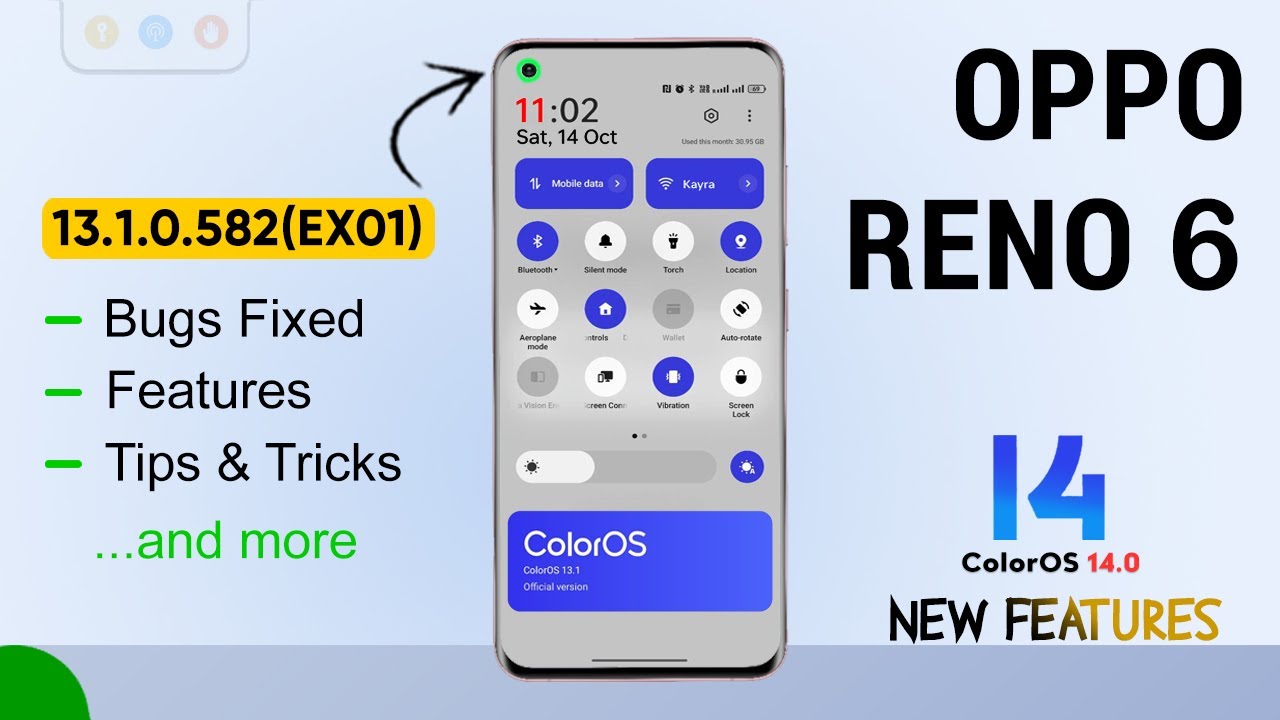 Oppo Reno 6 New Update 13.1.0.582 | Oppo Reno 6 October Update ...