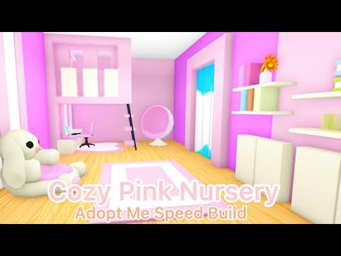 PINK COZY NURSERY || ADOPT ME ||SPEED BUILD (ROBLOX) - YouTube